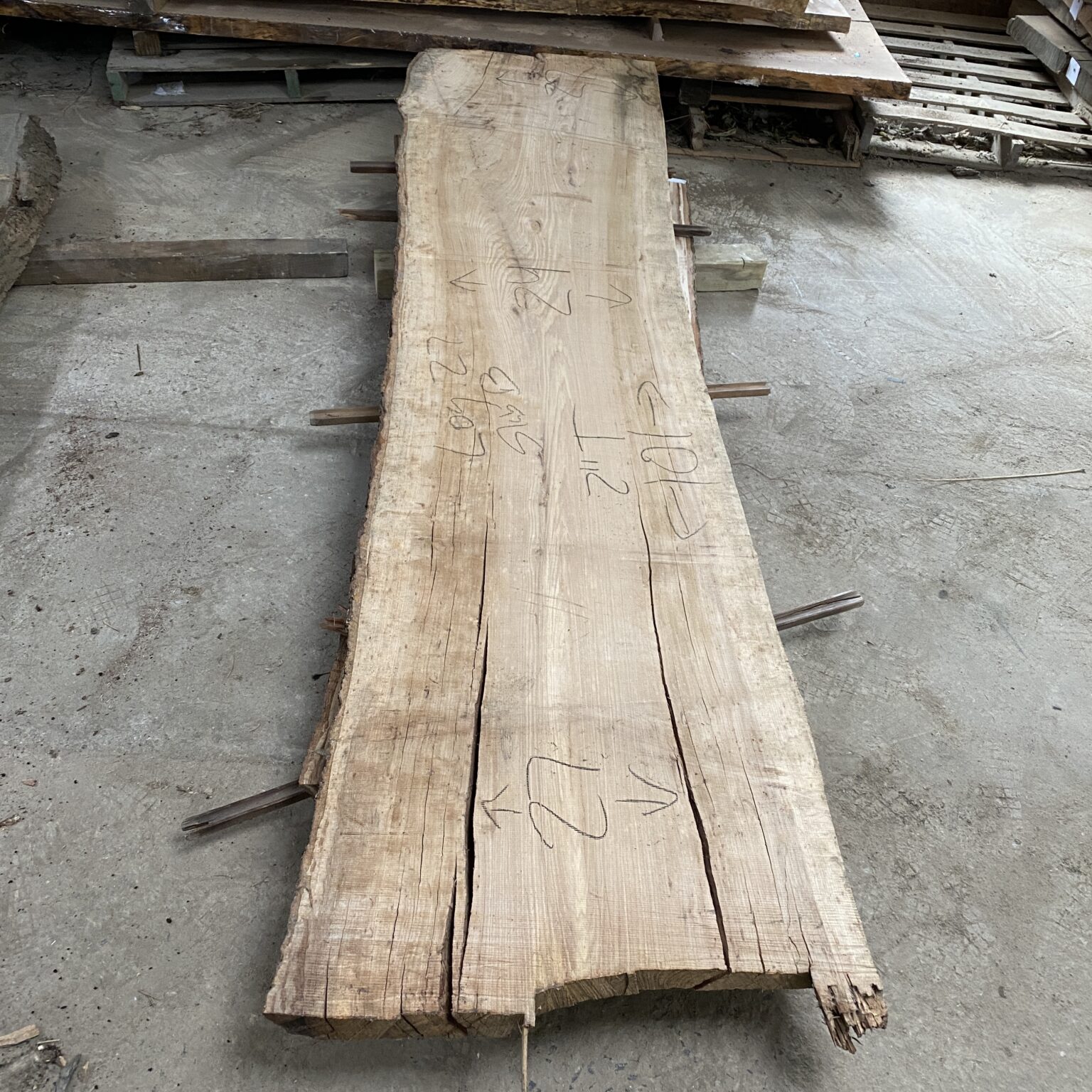 Hickory Live Edge Slabs For Sale | Lancaster Live Edge
